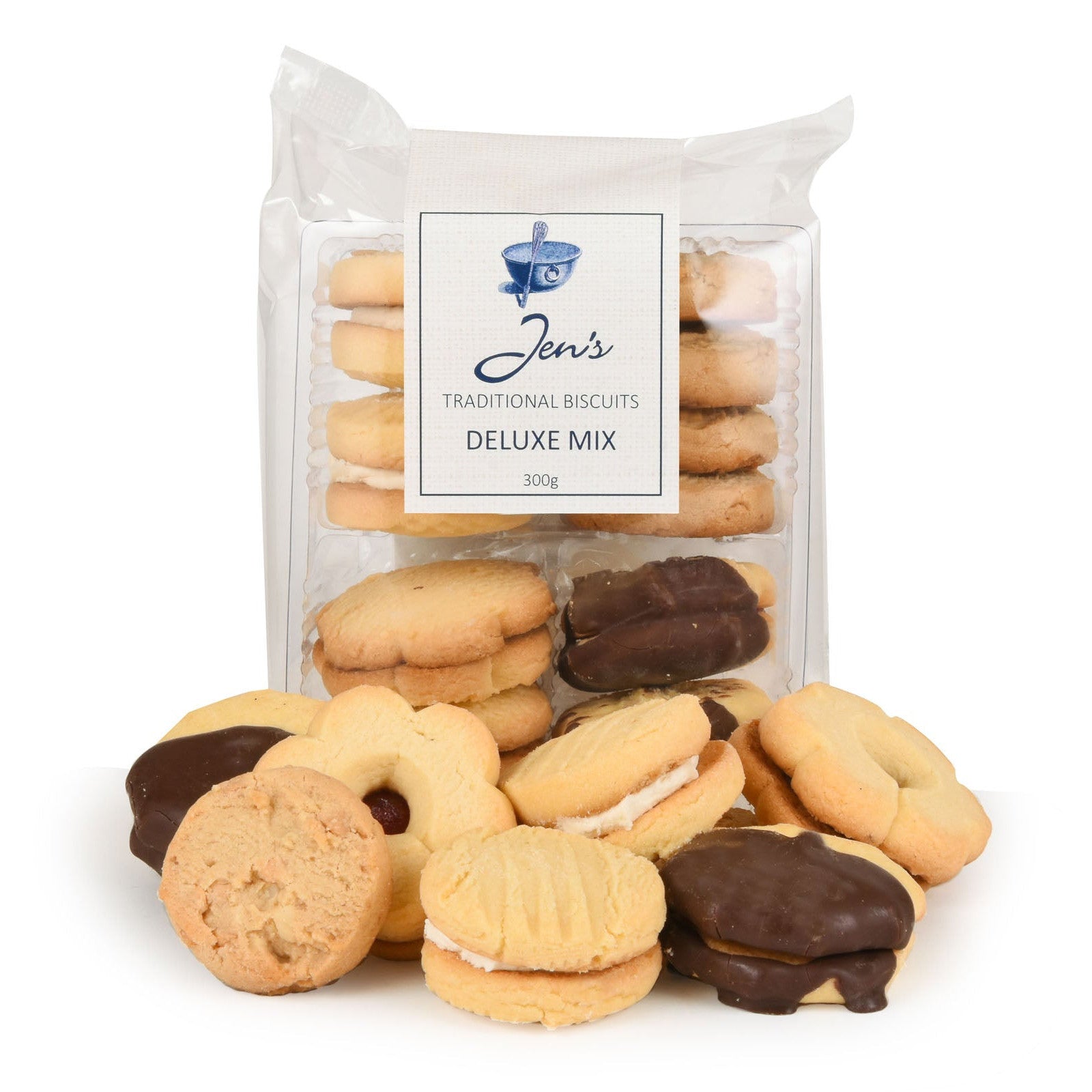 Jens Traditional Biscuits Deluxe Mix 300g – Bendigo Fresh