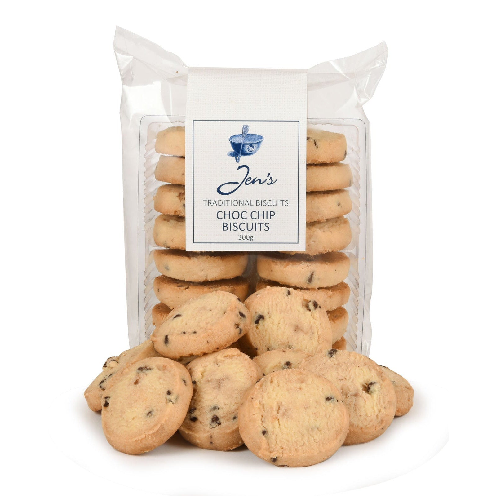 Jens Traditional Biscuits Choc Chip 300g – Bendigo Fresh