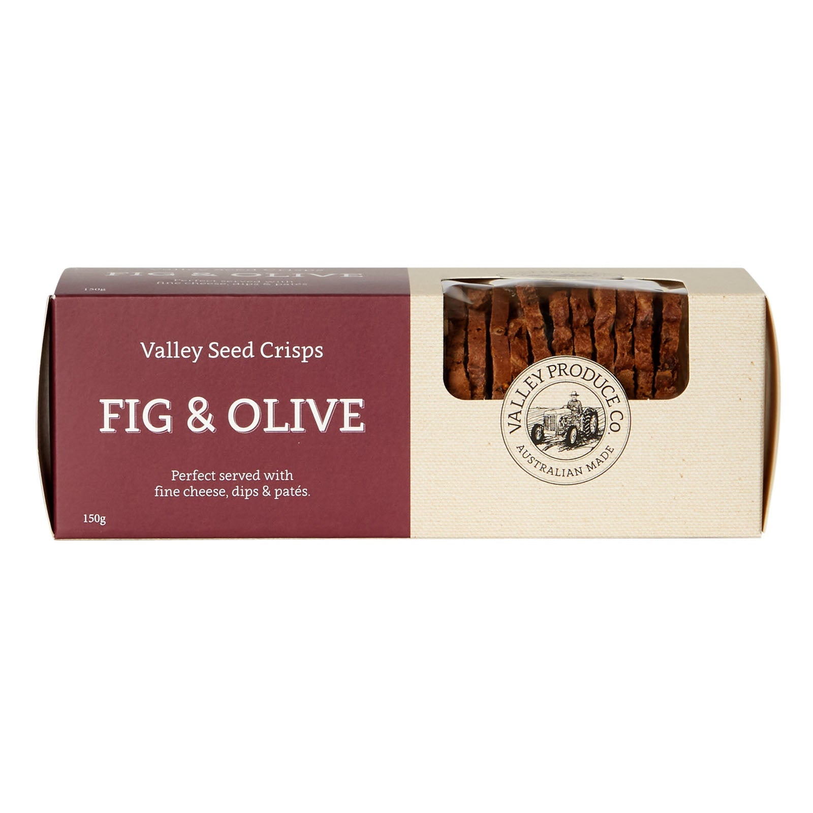 Valley Seed Crisps Fig & Olive 150g – Bendigo Fresh