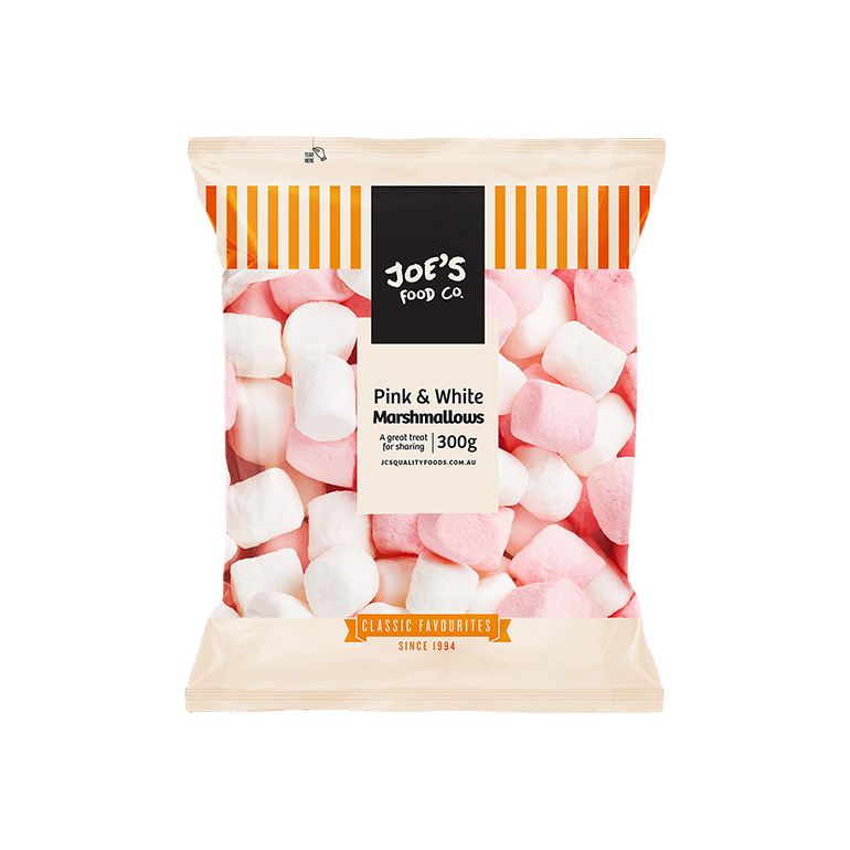 Marshmallows - Pink & White 'Joe's Food Co' – Bendigo Fresh
