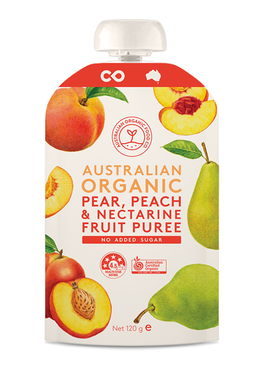 Pear, Peach & Nectarine Fruit Puree - Australian Organic – Bendigo Fresh